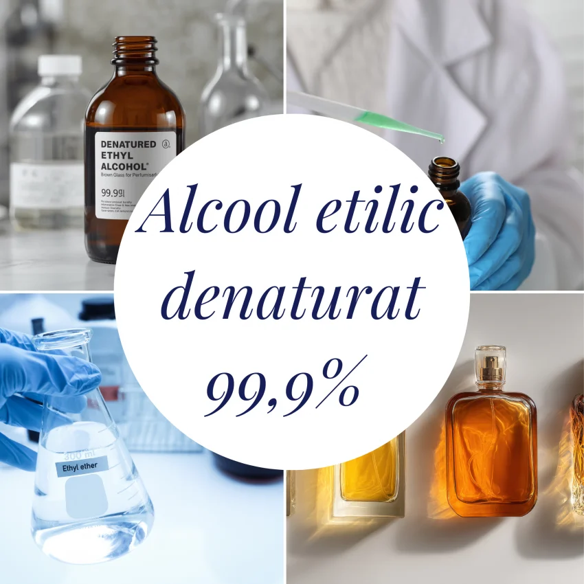 Alcool Etilic Denaturat 99,9%–Etanol-Alcool de parfumerie 400ml + 5ml ...