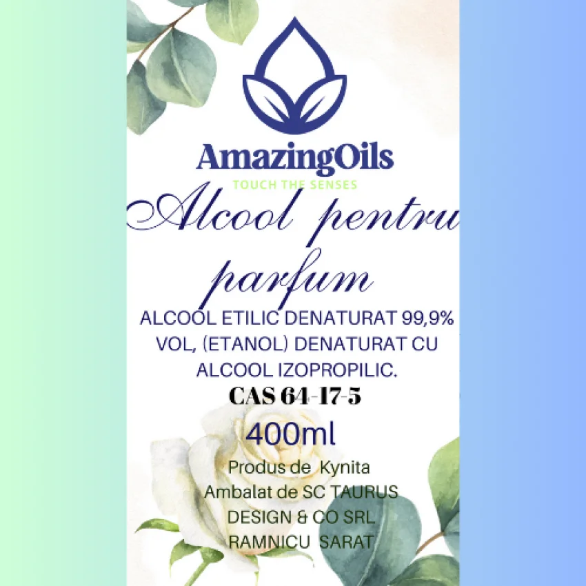 Alcool Etilic Denaturat 99,9%–Etanol-Alcool de parfumerie 400ml + 5ml ...